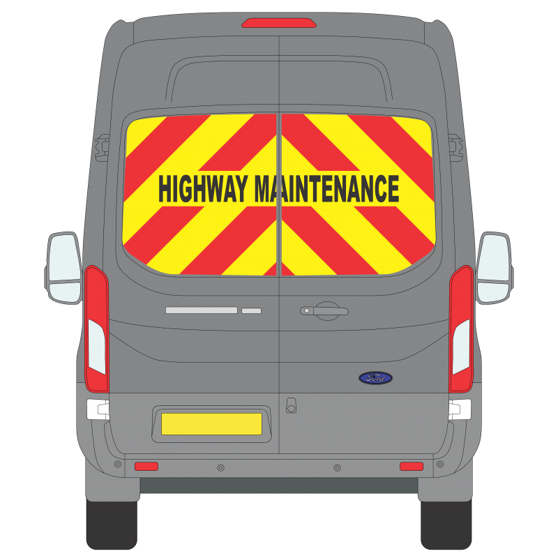 Ford Transit 2014 - 2019 Windows Panels (FTRA029) - Chevron Centre